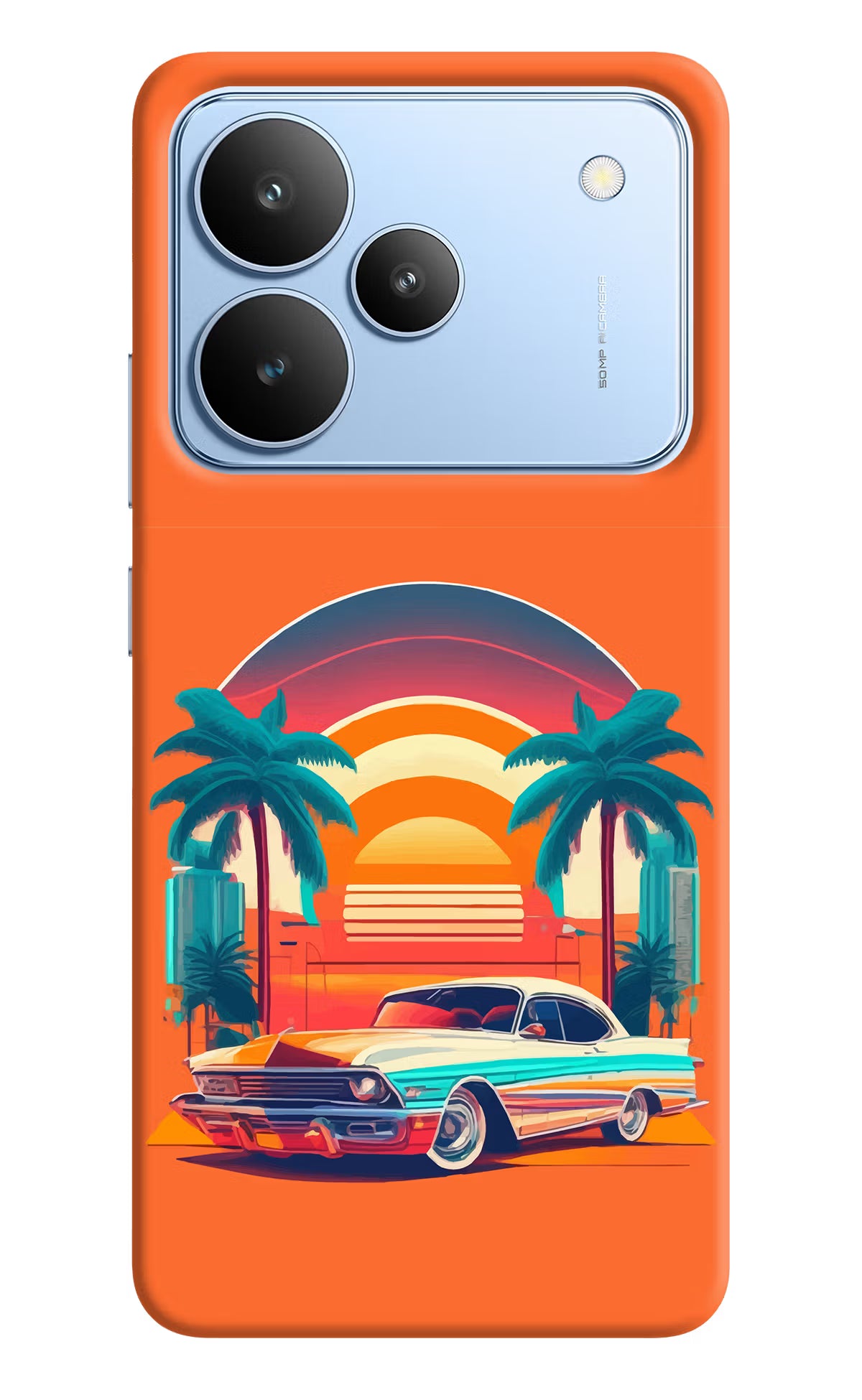 Save Big: Get the Palm Drive 80s Realme P4 Back Cover - Shop Now – Casekaro