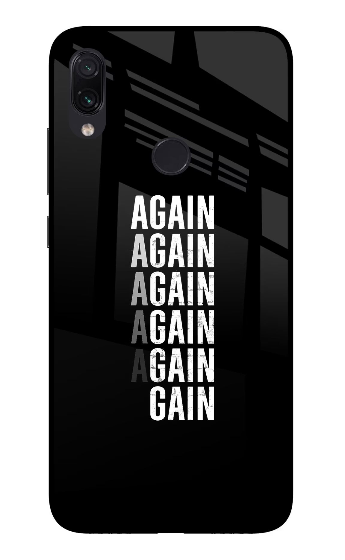 Buy Now Again Again Gain Glass Case for Redmi Note 7/7S/7 Pro Online ...