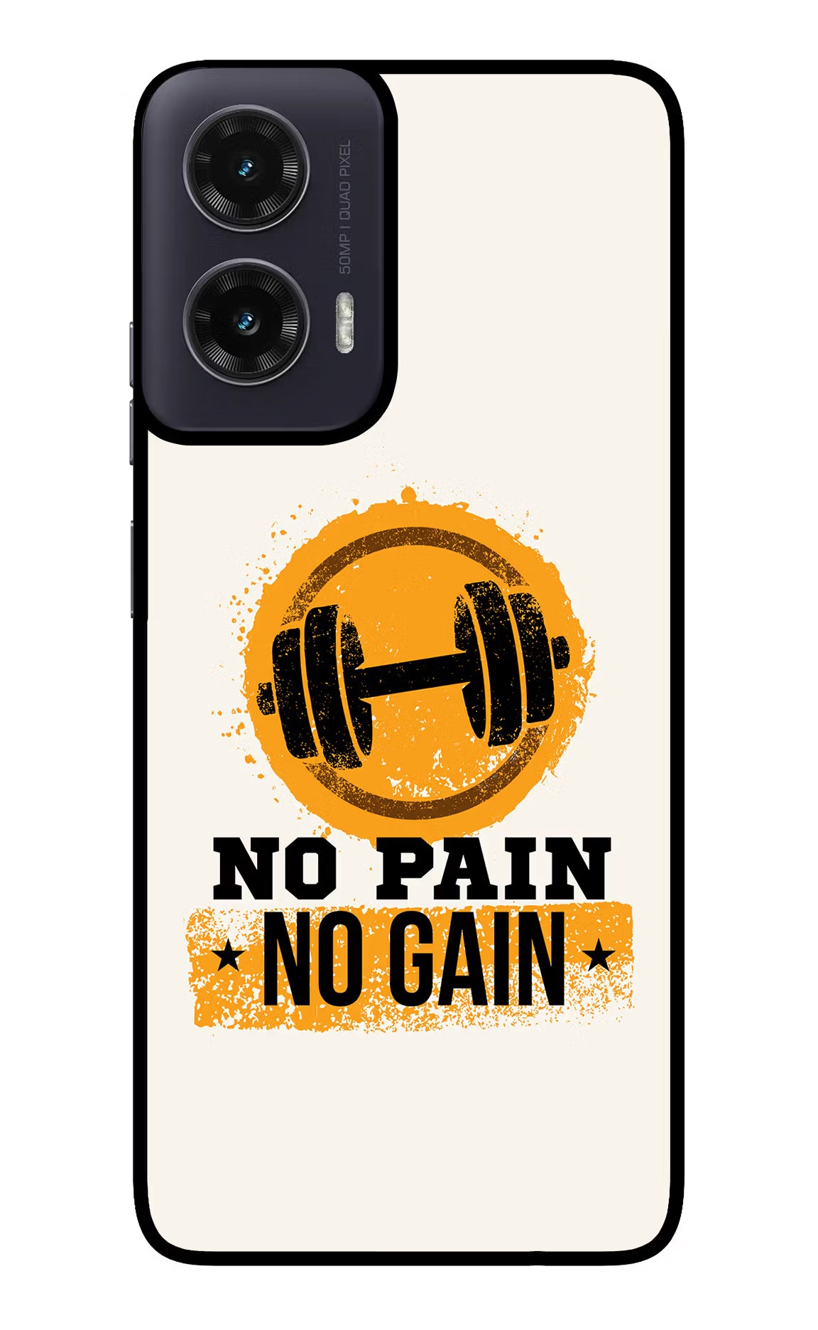 Buy Now No Pain No Gain Glass Case for Moto G35 5G Online | Casekaro