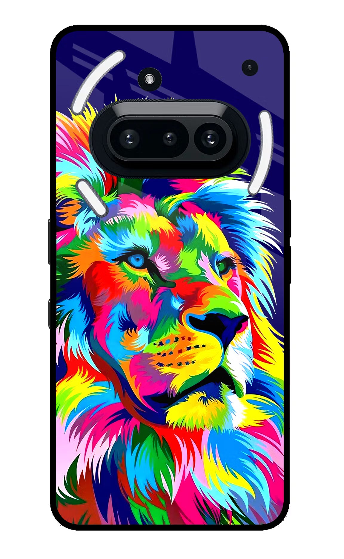 Buy Now Vector Art Lion Glass Case for Nothing Phone 3A Online | Casekaro
